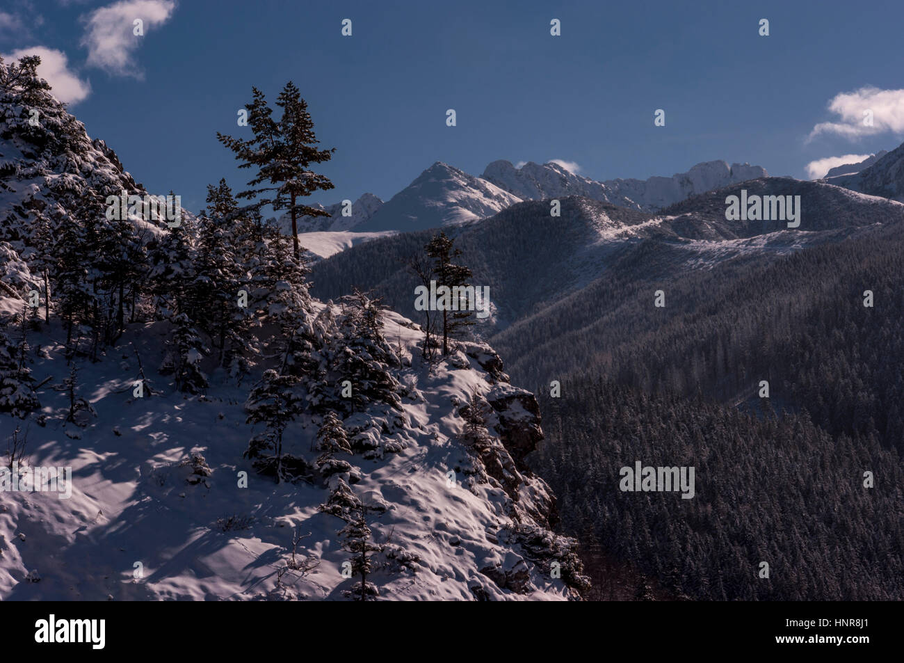 Winter landscape in the Tatra Mountains Stock Photo - Alamy