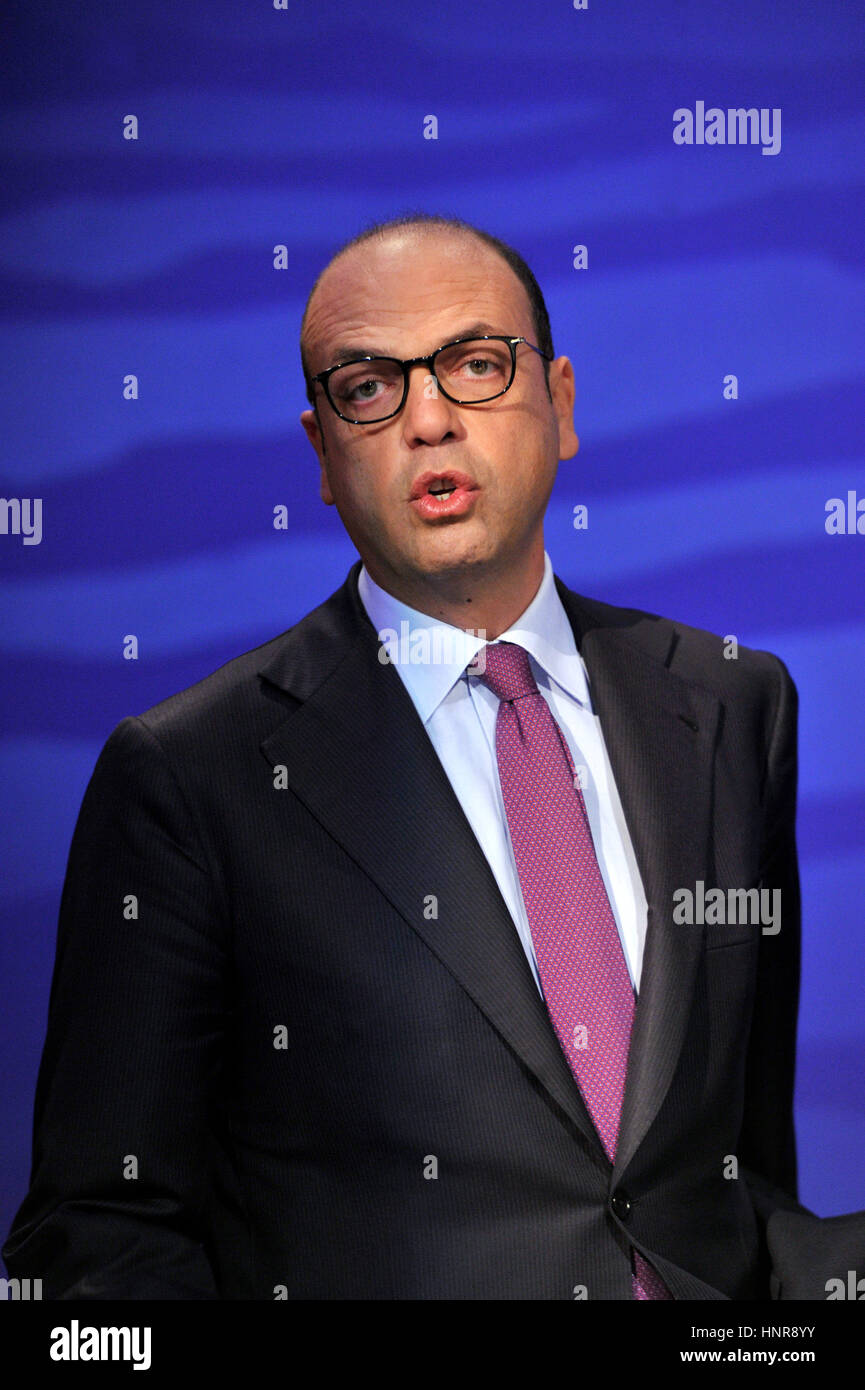 Angelino Alfano, Minister of Foreign Affairs, interviewed for the ...