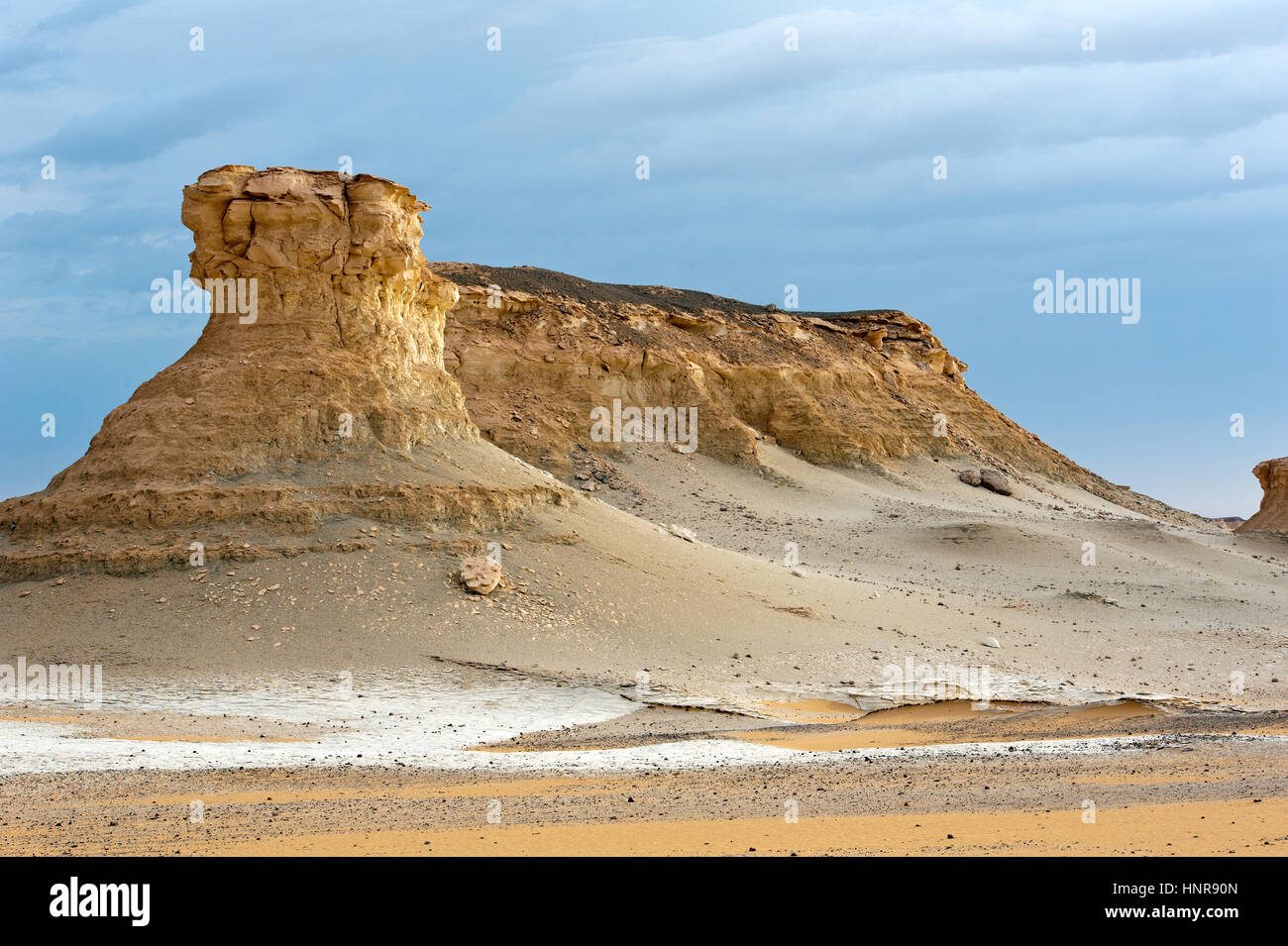Rocks in Great White Desert in Egypt Stock Photo - Alamy