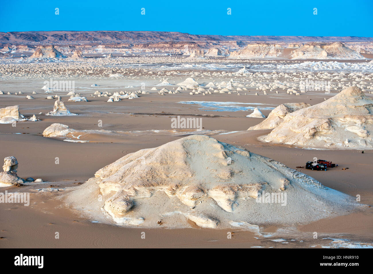 Rocks in Great White Desert in Egypt Stock Photo - Alamy