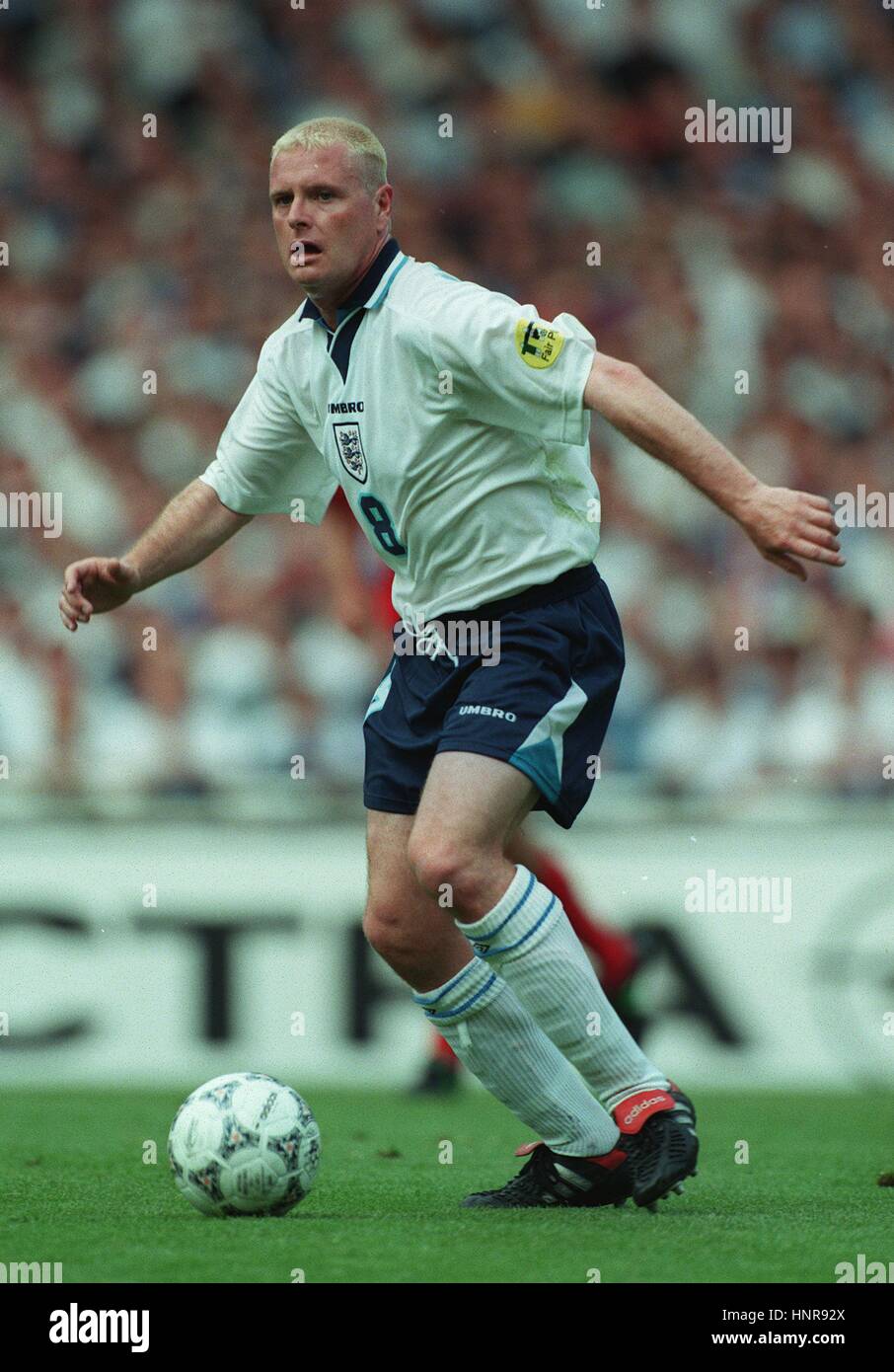 PAUL GASCOIGNE ENGLAND & GLASGOW RANGERS FC 08 June 1996 Stock Photo ...