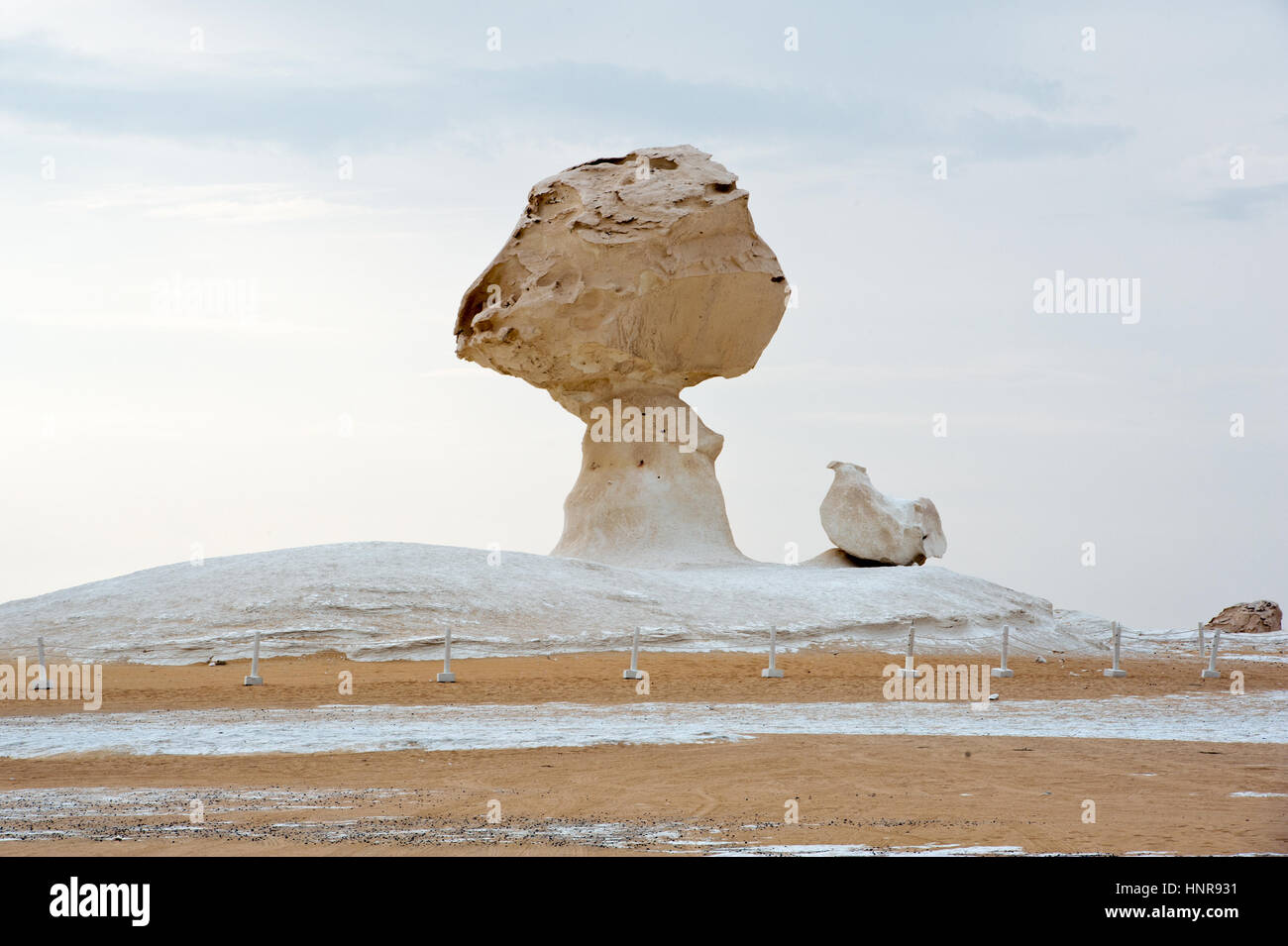 Rocks in Great White Desert in Egypt Stock Photo - Alamy