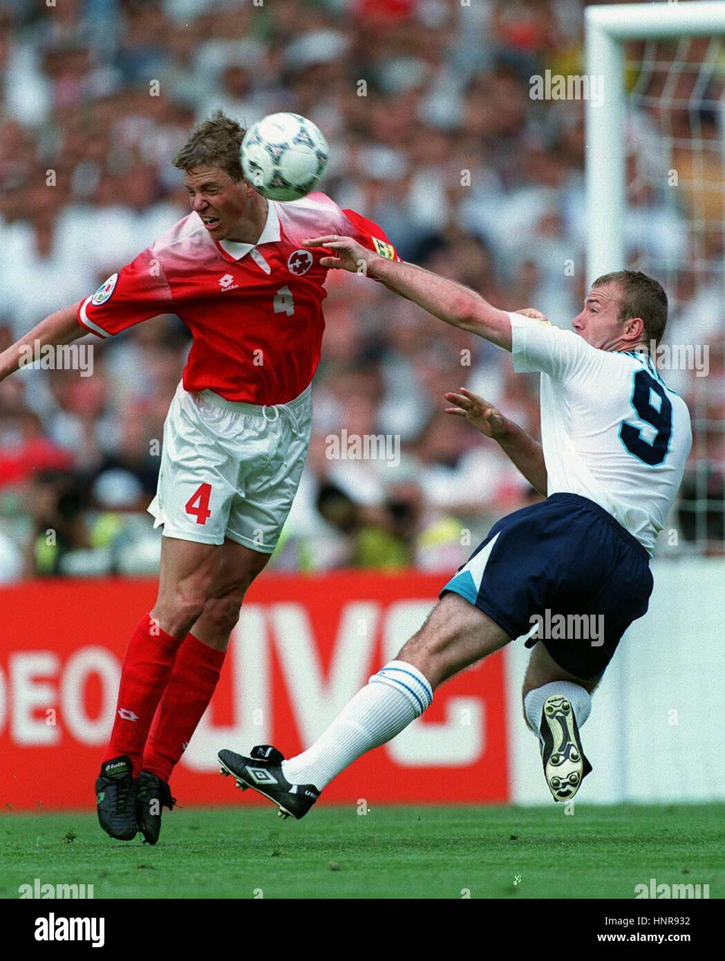 STEPHANE HENCHOZ & SHEARER ENGLAND V SWITZERLAND 08 June 1996 Stock ...