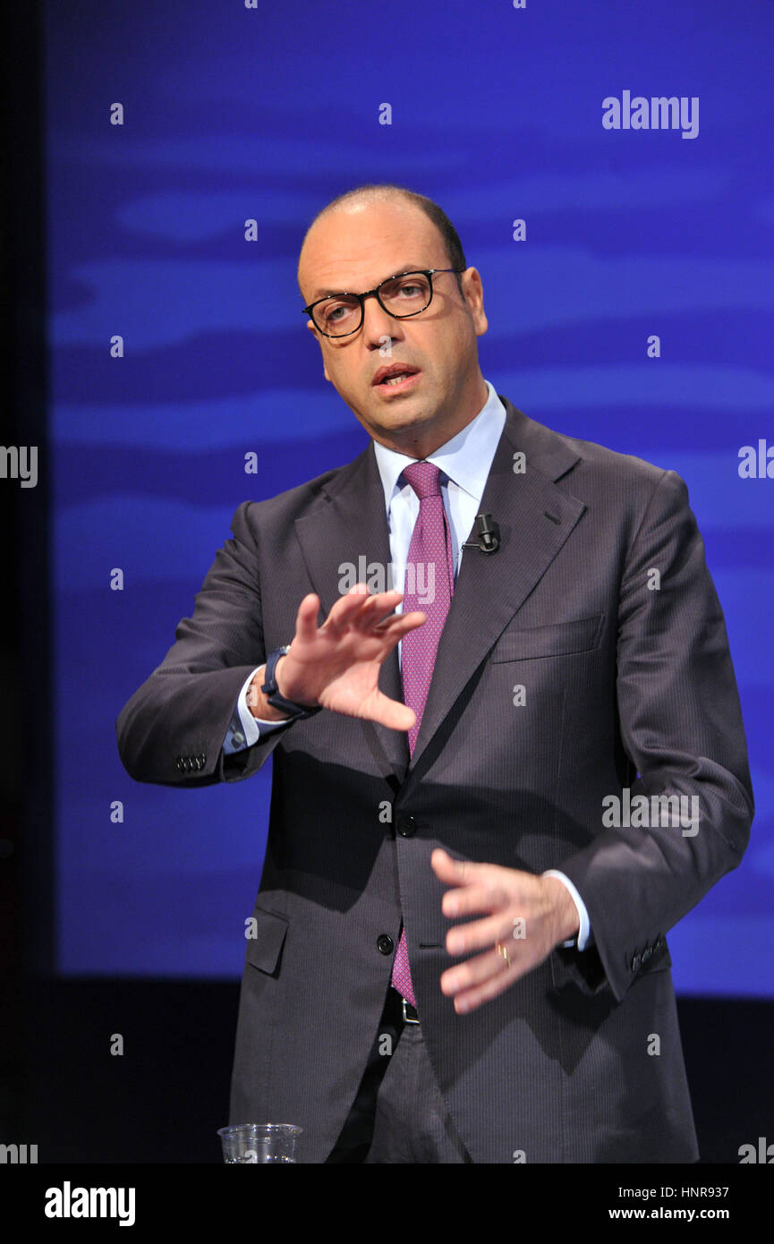 Angelino Alfano, Minister of Foreign Affairs, interviewed for the ...