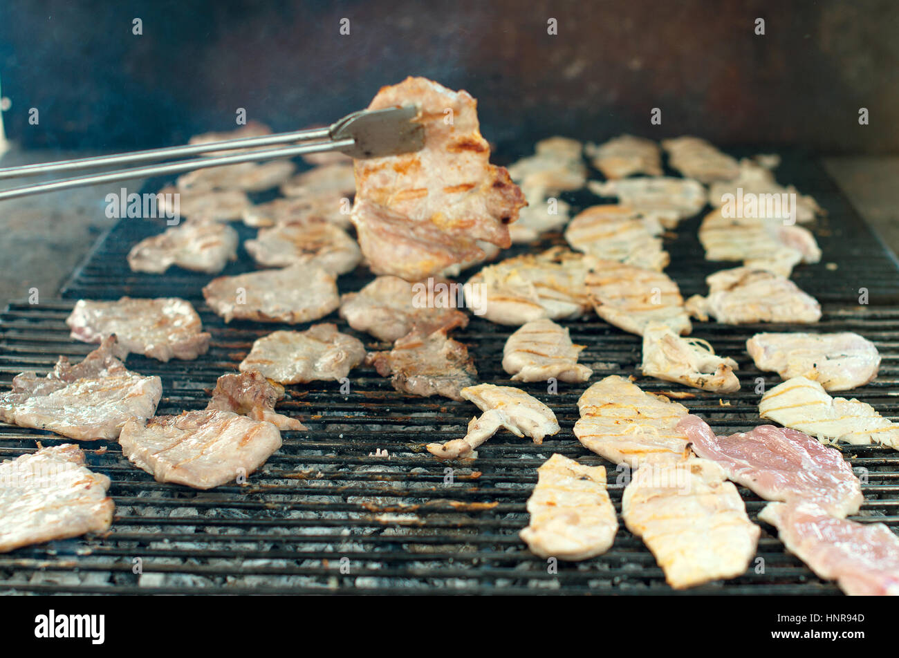 Barbecue fillet steak cooking hi-res stock photography and images - Alamy