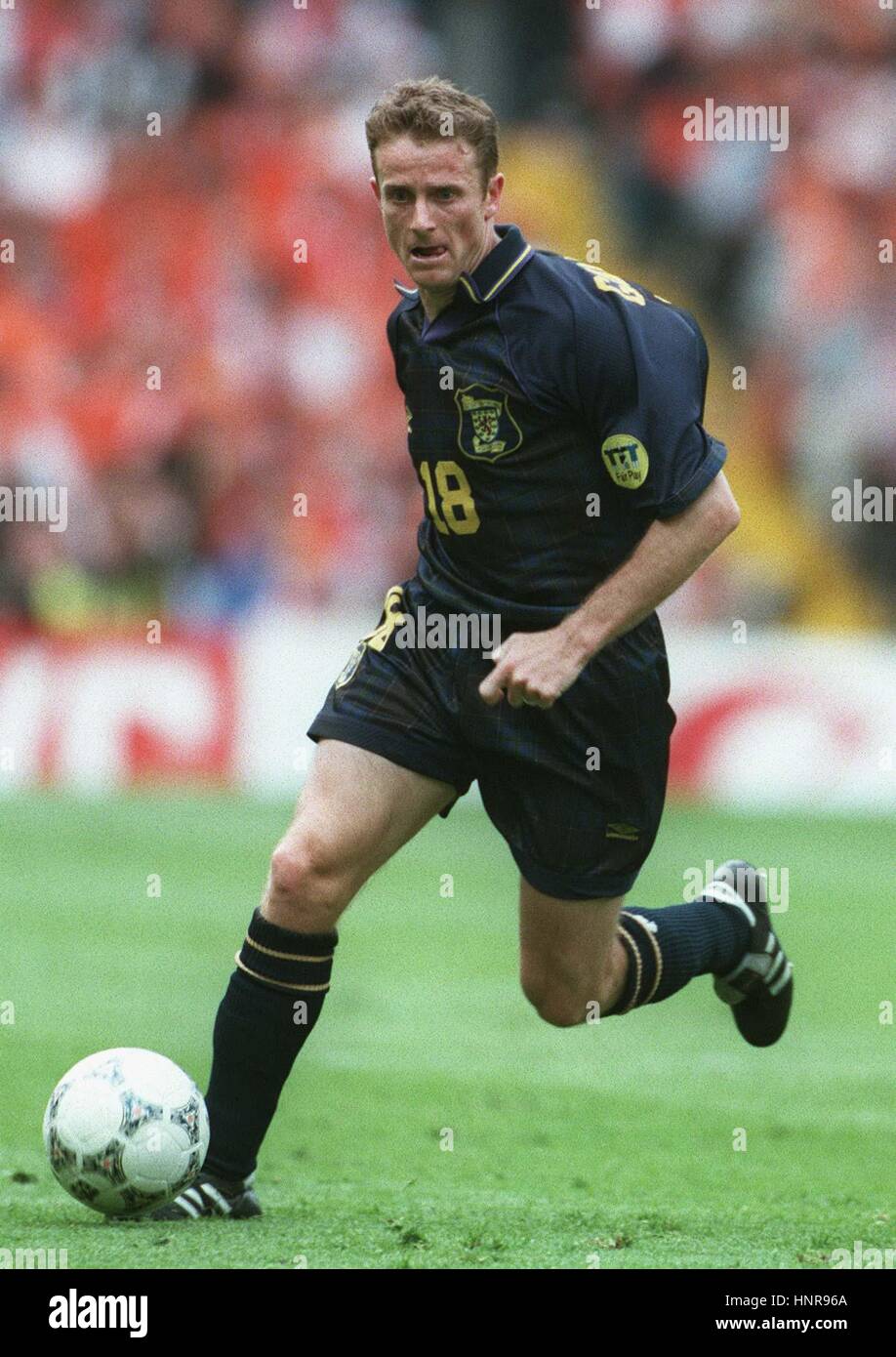KEVIN GALLACHER SCOTLAND & BLACKBURN ROVERS FC 11 June 1996 Stock Photo ...