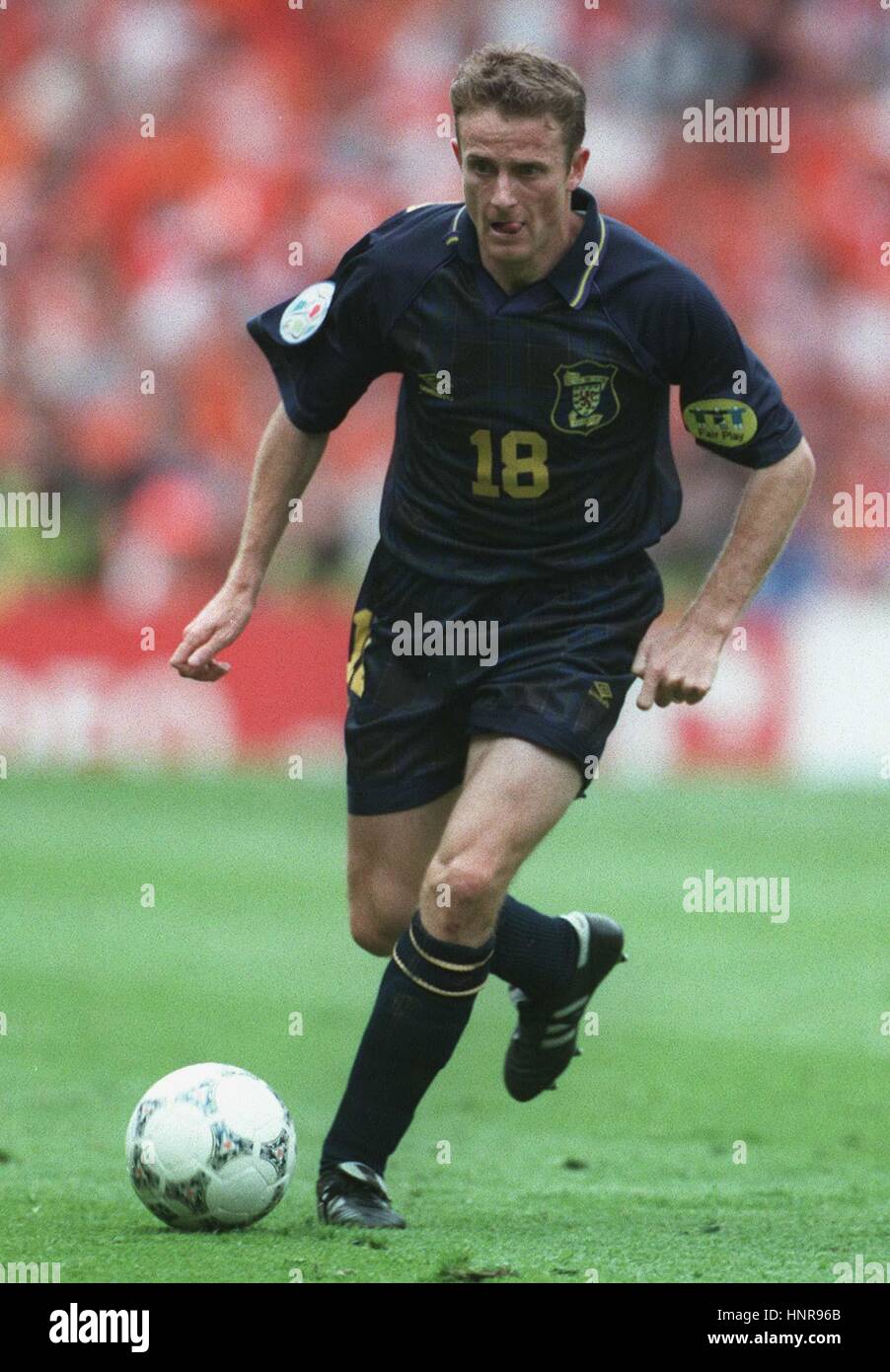 KEVIN GALLACHER SCOTLAND & BLACKBURN ROVERS FC 11 June 1996 Stock Photo ...