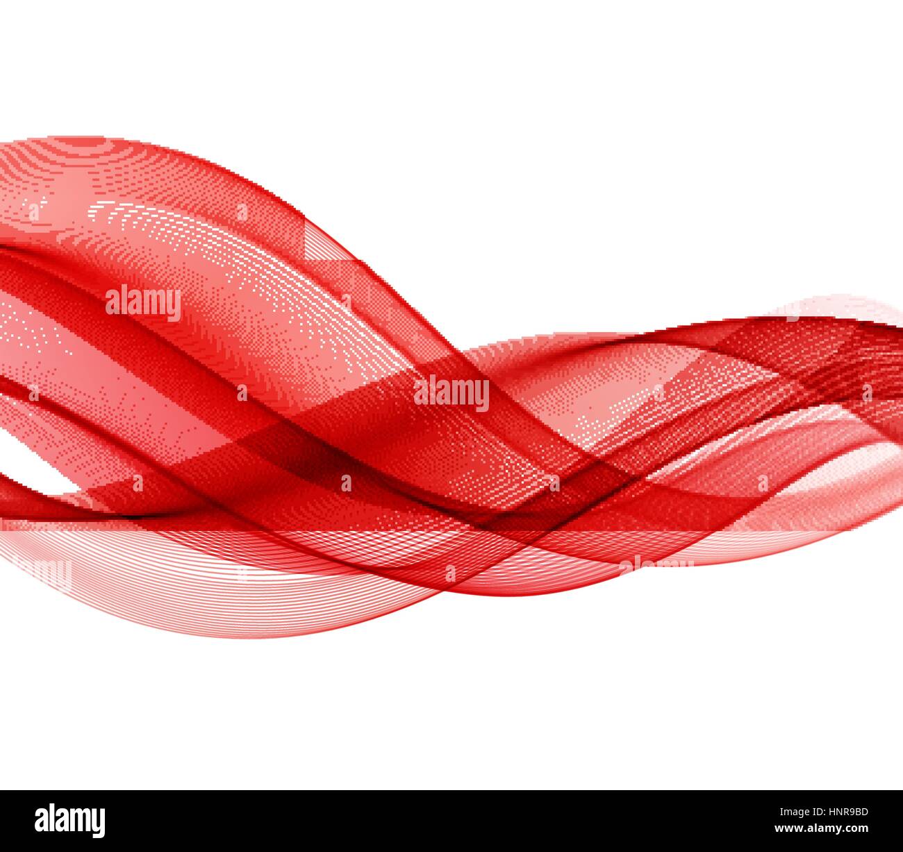 Abstract red color wave design element. vector background with curves ...