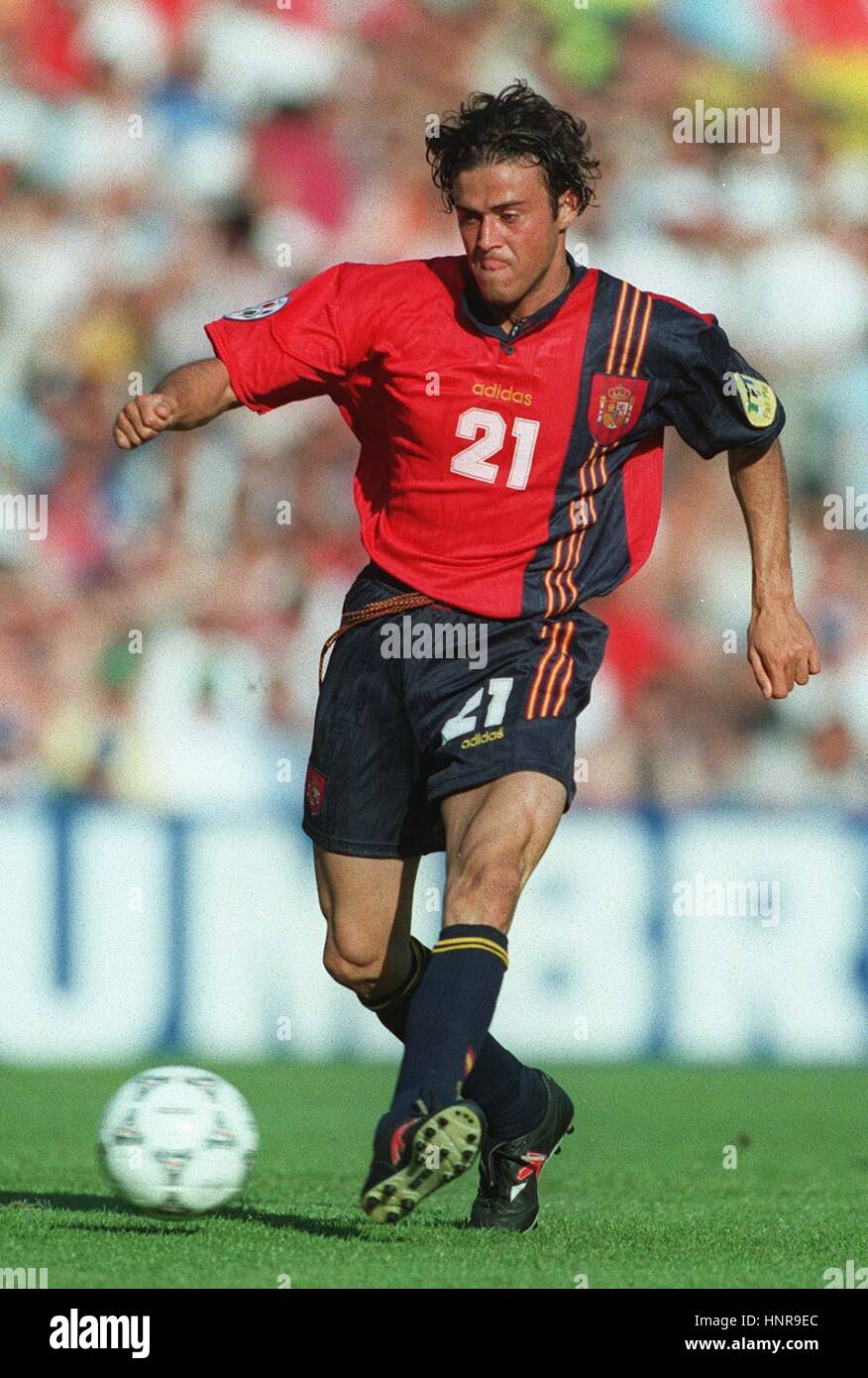 LUIS ENRIQUE SPAIN & REAL MADRID FC 18 June 1996 Stock Photo - Alamy