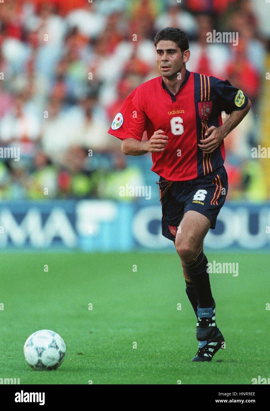 FERNANDO HIERRO SPAIN & REAL MADRID FC 18 June 1996 Stock Photo - Alamy