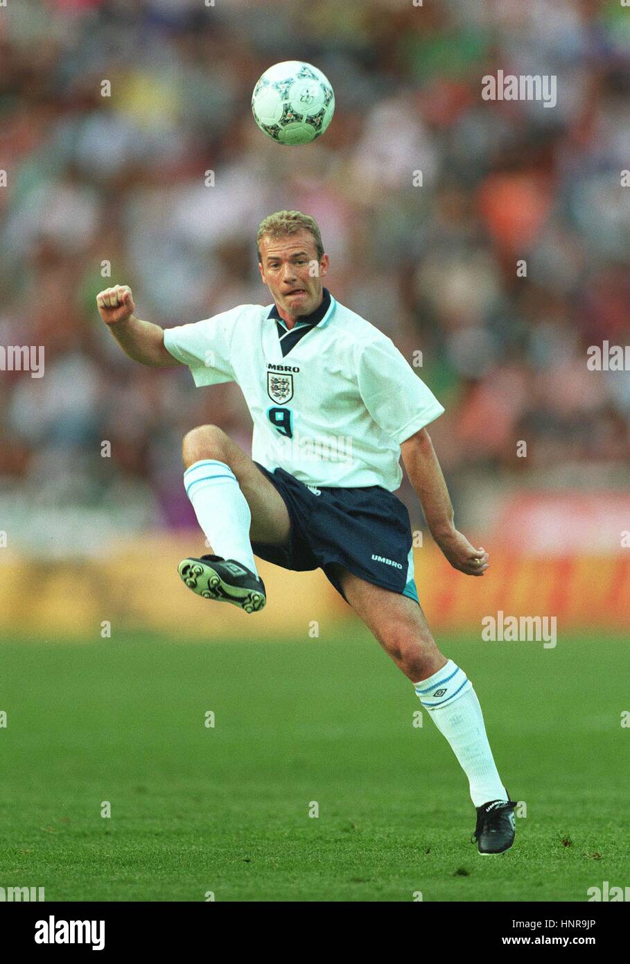 ALAN SHEARER ENGLAND & BLACKBURN ROVERS FC 20 June 1996 Stock Photo - Alamy