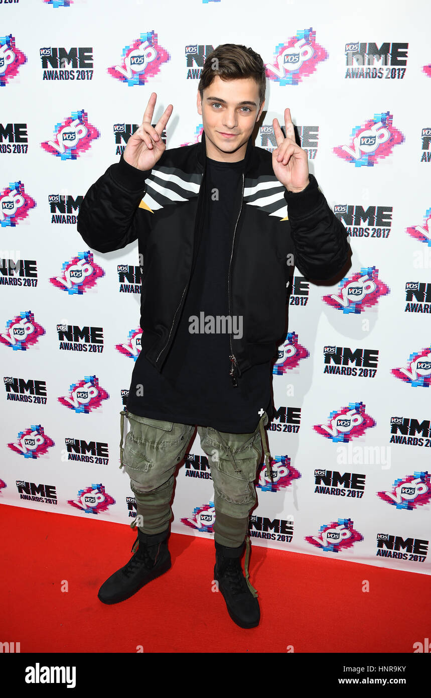 Martin Garrix arriving for the VO5 NME Awards 2017 held at the O2 ...
