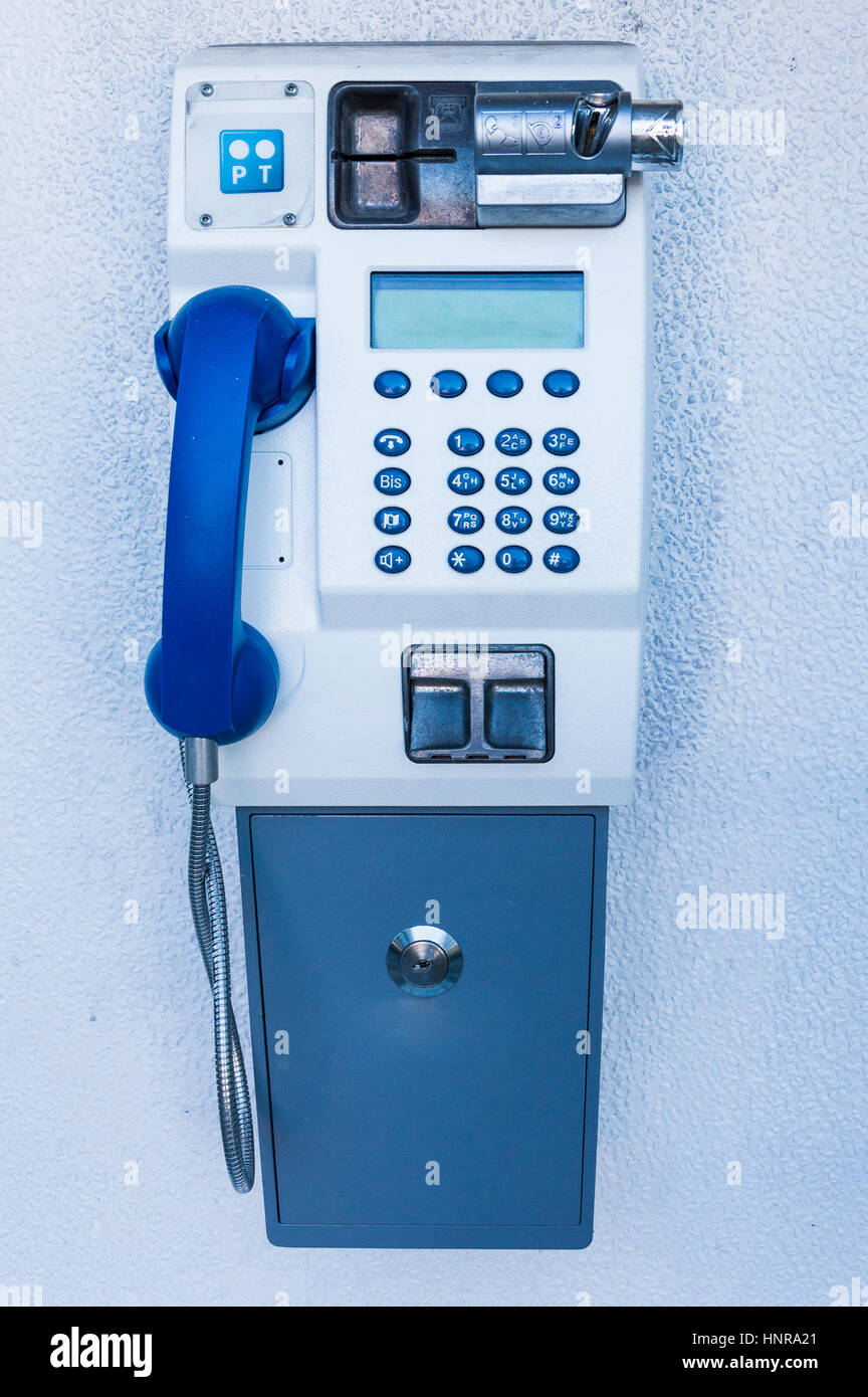 Inside public telephone box hi-res stock photography and images - Alamy
