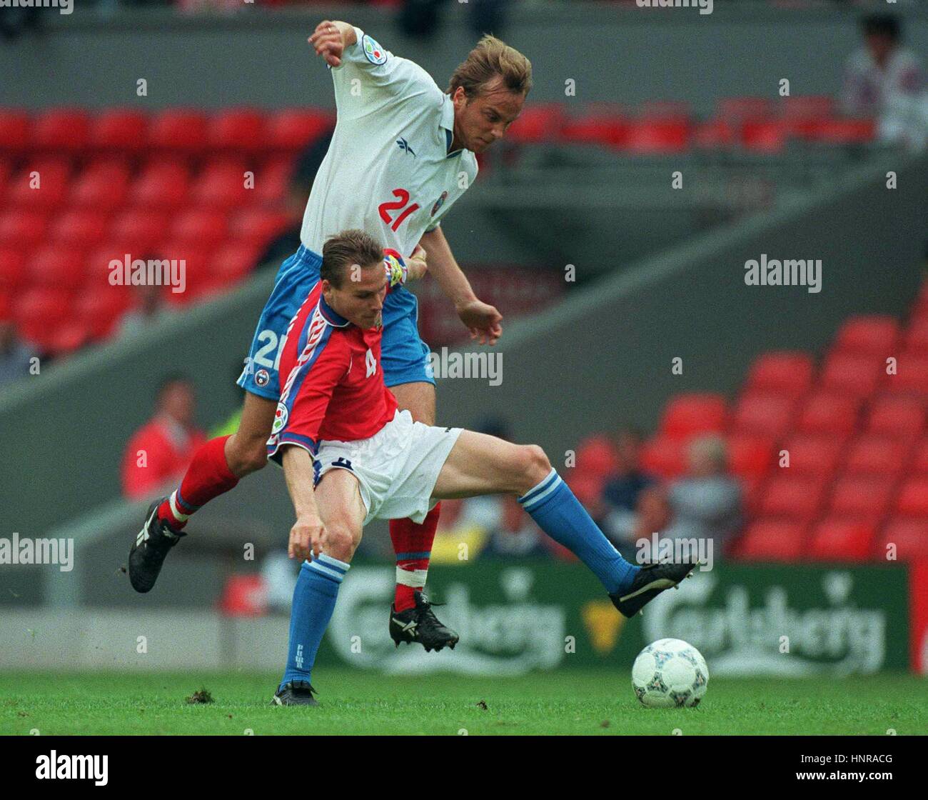 DMITRI KHOKHLOV & NEDVED RUSSIA V CZECH REPUBLIC 19 June 1996 Stock Photo - Alamy
