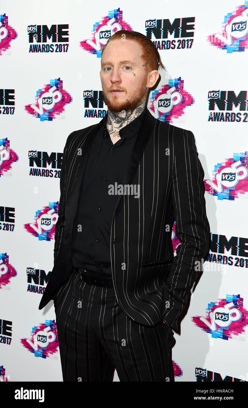 Frank Carter from Frank Carter & The Rattlesnakes arriving for the VO5 ...