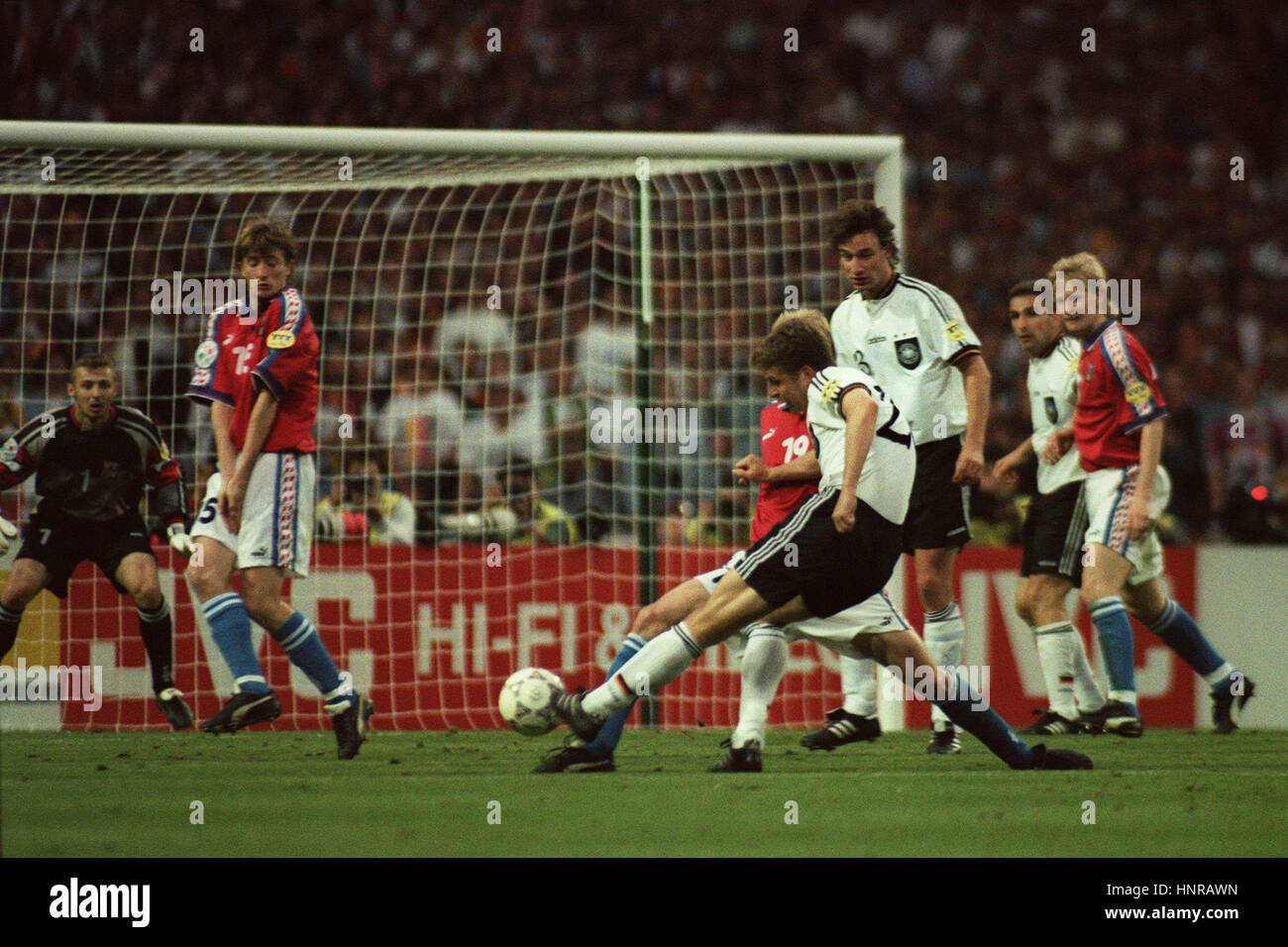 BIERHOFF SCORES GOLDEN GOAL CZECH REPUBLIC V GERMANY 30 June 1996 Stock ...