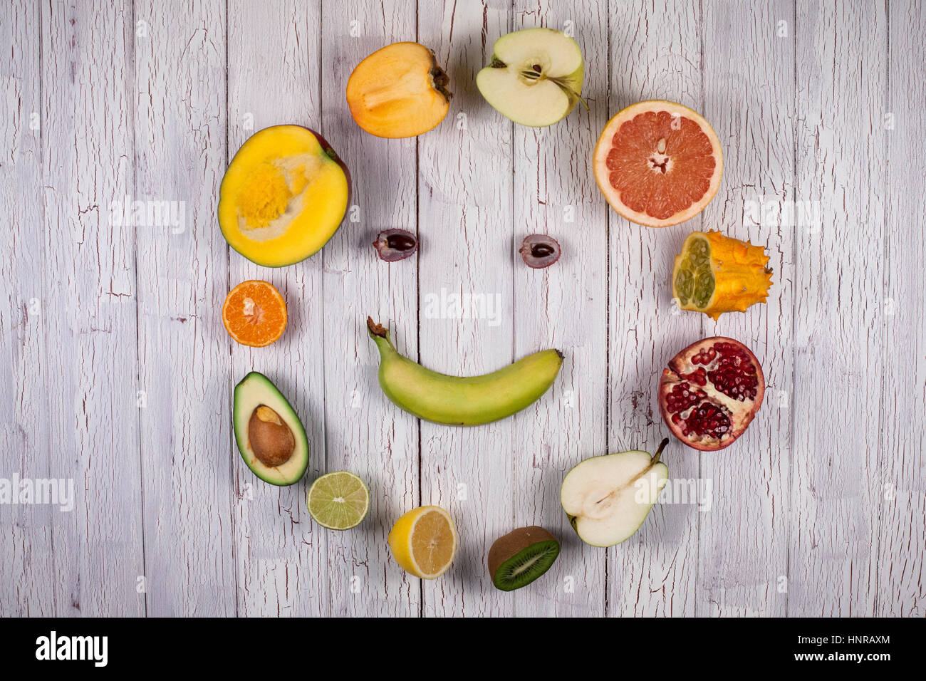 Banana cut in half on white hi-res stock photography and images - Alamy