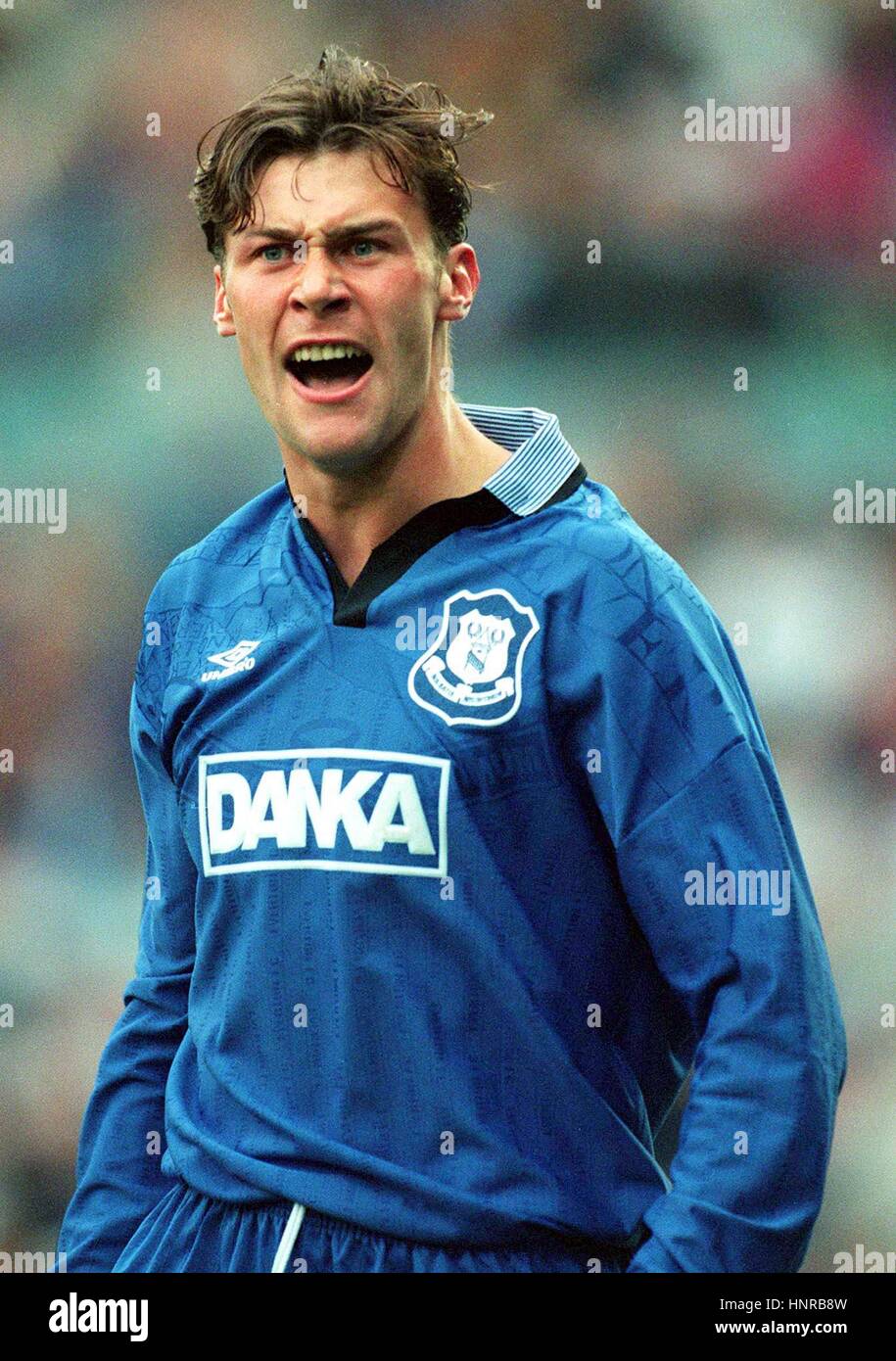 DUNCAN FERGUSON EVERTON FC 01 August 1996 Stock Photo - Alamy