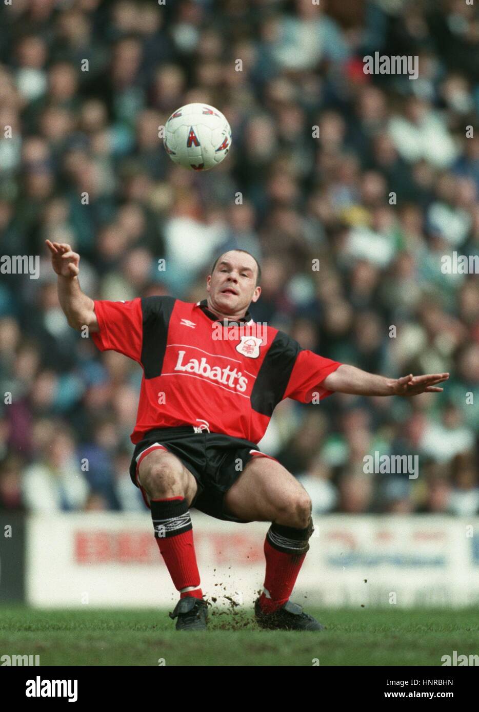 STEVE STONE ENGLAND & NOTTINGHAM FOREST FC 23 April 1996 Stock Photo ...
