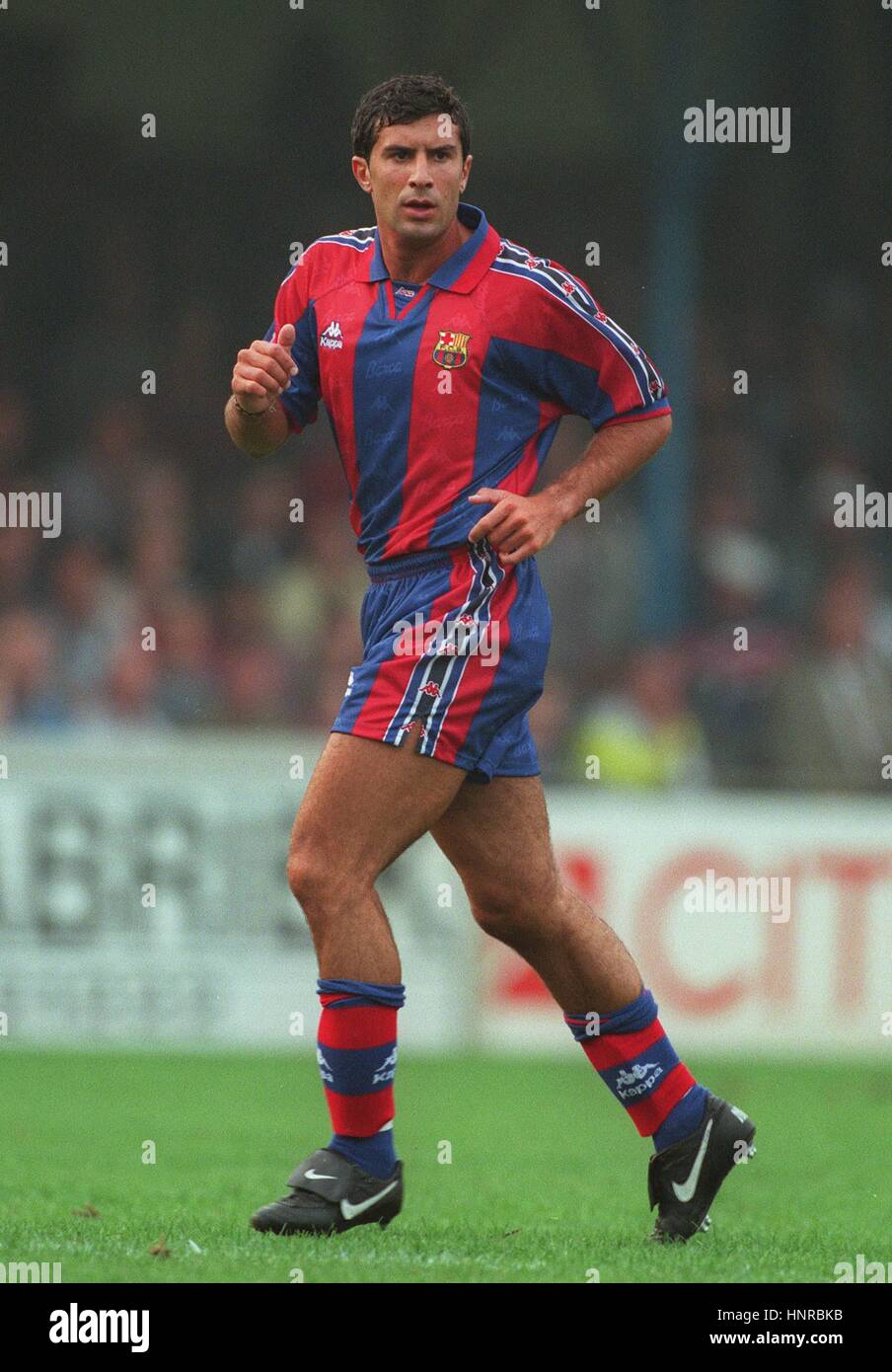 LUIS FIGO BARCELONA 06 August 1996 Stock Photo - Alamy