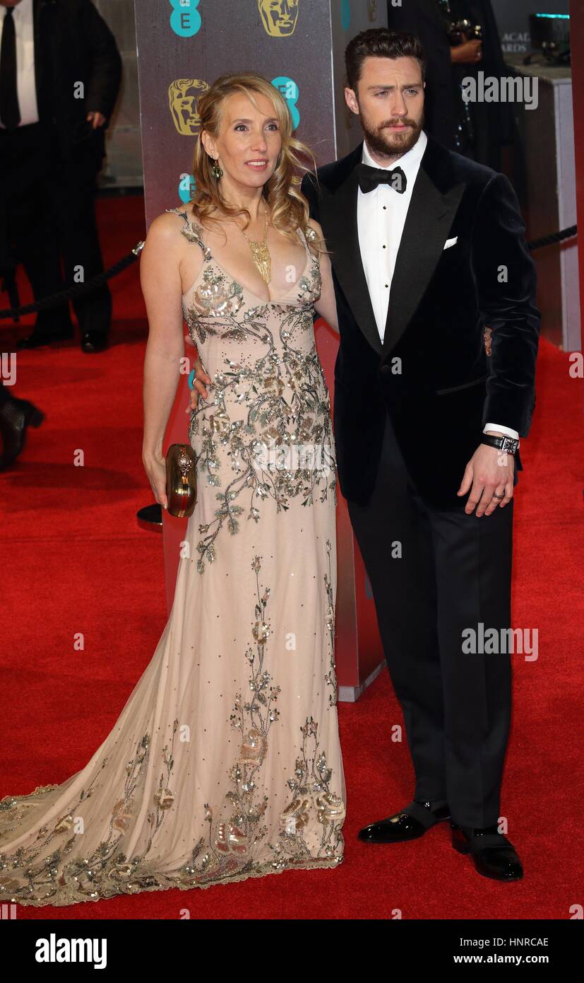 London, UK. Sam and Aaron Taylor-Johnson at the EE British Acadamy Film ...