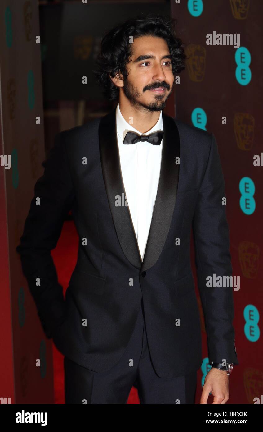 London, UK. Dev Patel at the EE British Acadamy Film Awards (BAFTA's ...