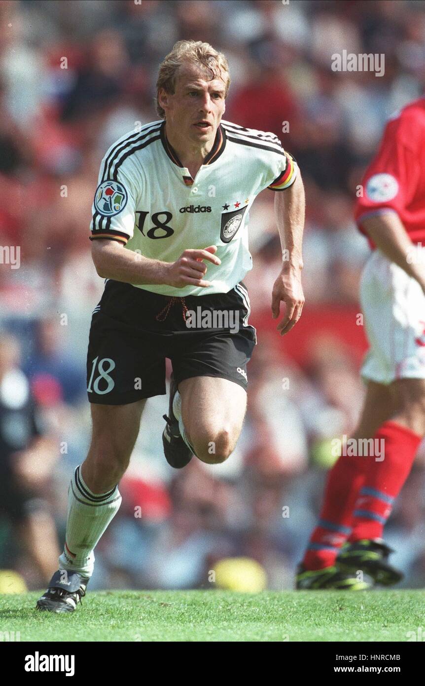 JURGEN KLINSMANN GERMANY & BAYERN MUNICH FC 18 June 1996 Stock Photo ...