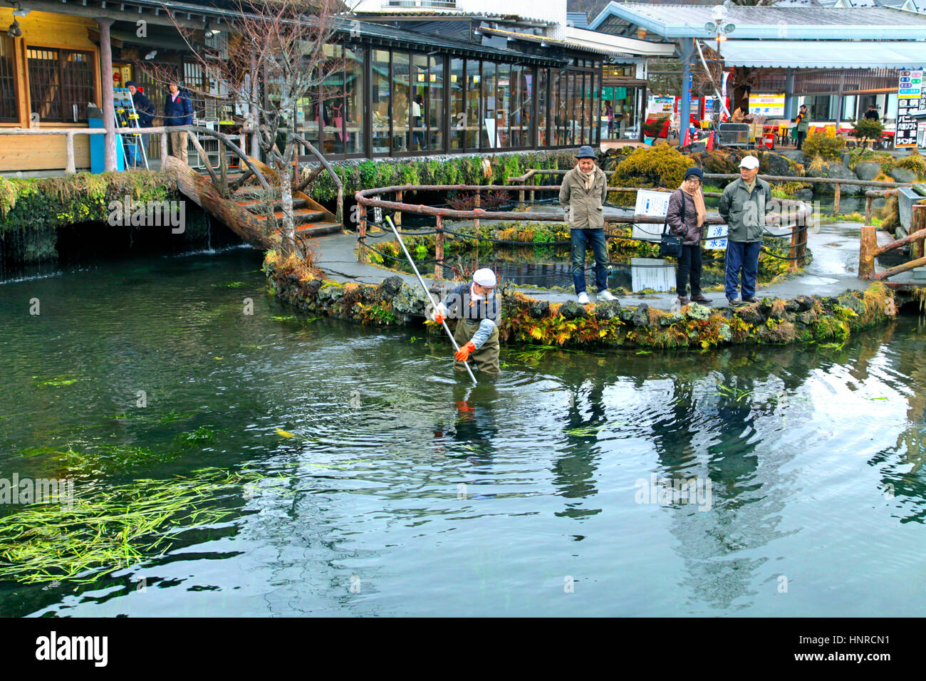 Oshino Hakkai Pond in Oshino Village Yamanashi Japan Stock Photo - Alamy