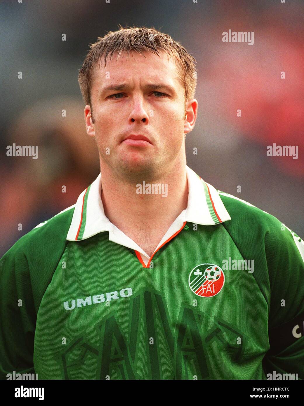 ALAN KERNAGHAN EIRE & MANCHESTER CITY FC 11 August 1996 Stock Photo - Alamy