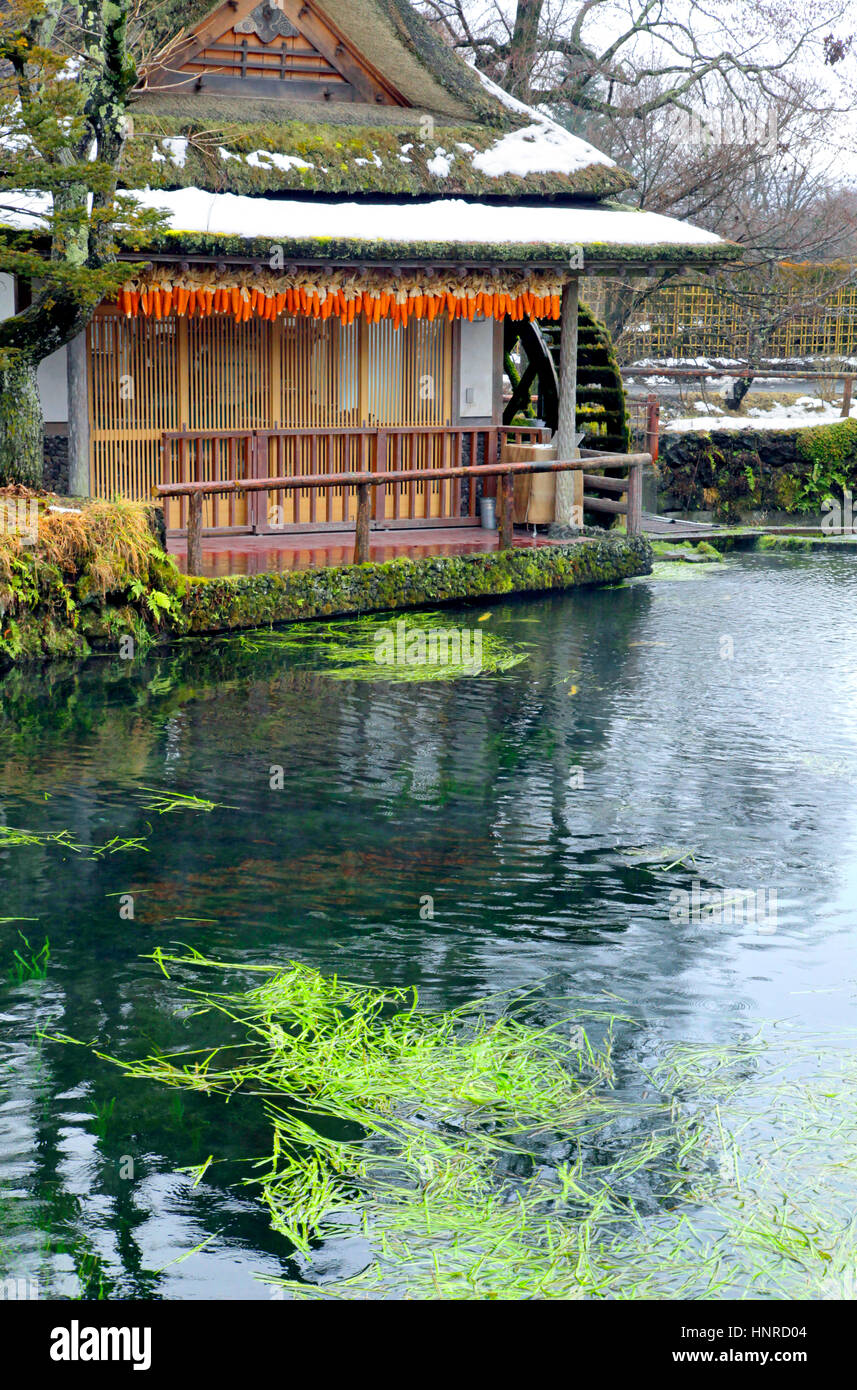 Oshino Hakkai Pond in Oshino Village Yamanashi Japan Stock Photo - Alamy