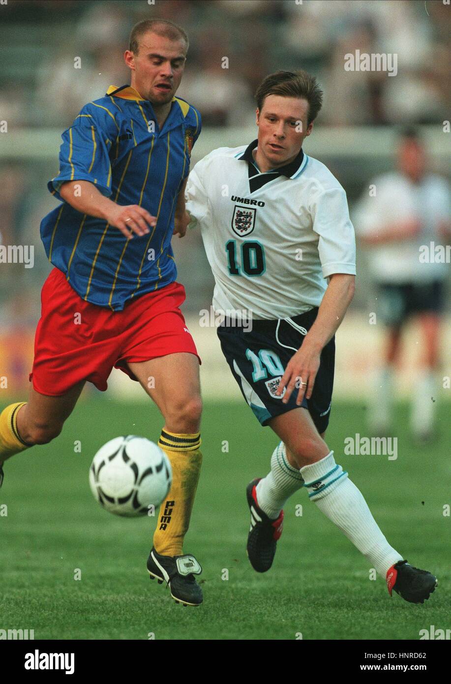 NICK BARMBY & ION TESTEMITANU MOLDOVA V ENGLAND REPUBLICA STADIUM ...