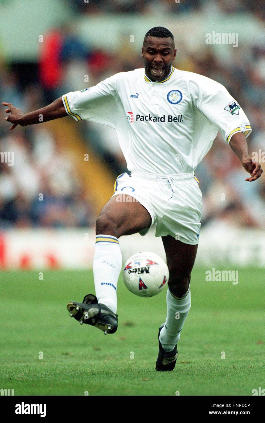 LUCAS RADEBE LEEDS UNITED FC 15 September 1996 Stock Photo - Alamy