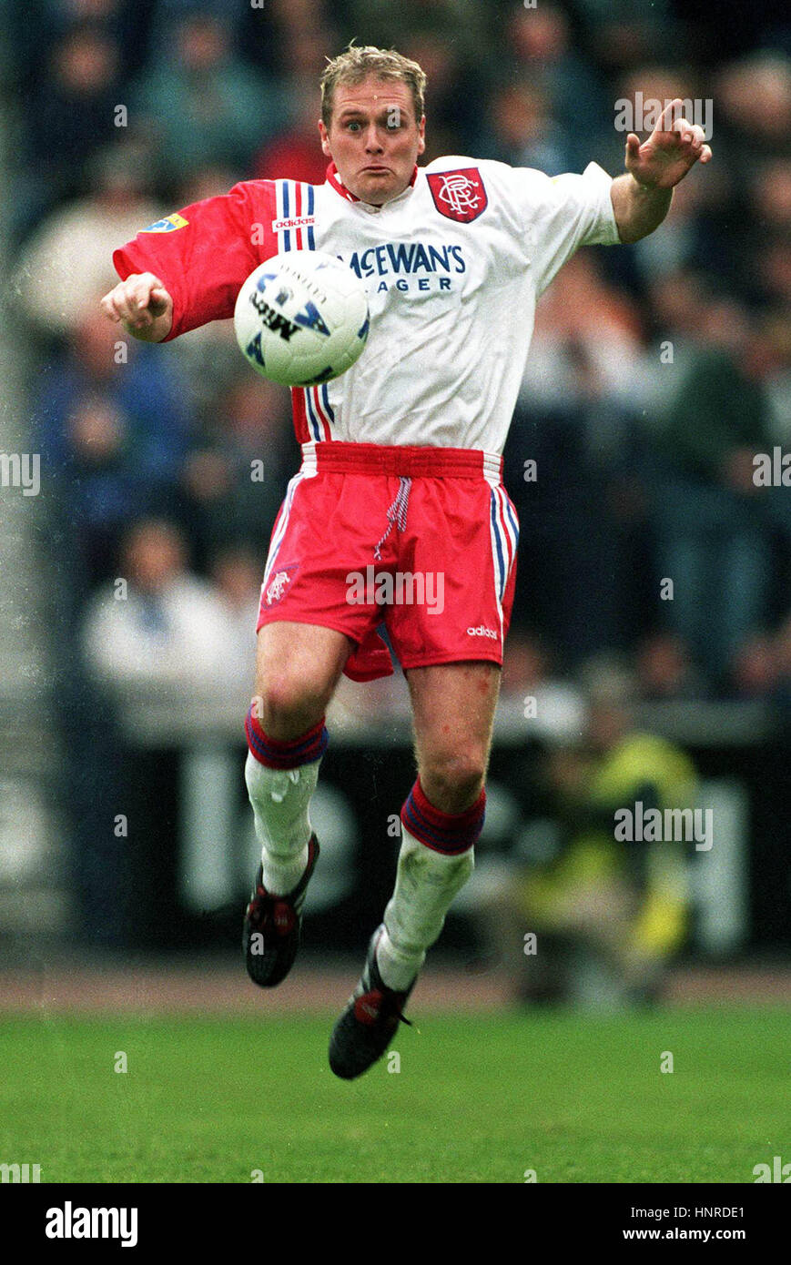 PAUL GASCOIGNE GLASGOW RANGERS FC 26 September 1996 Stock Photo - Alamy