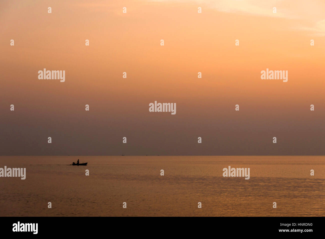 Silhouette of barge hi-res stock photography and images - Alamy