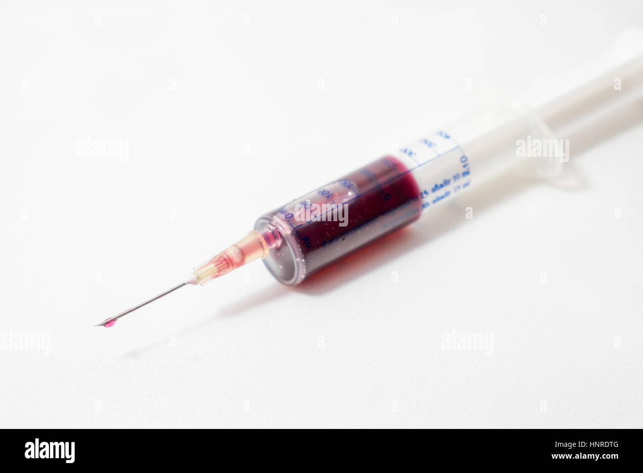syringe blood collection to improve the patient's health Stock Photo ...