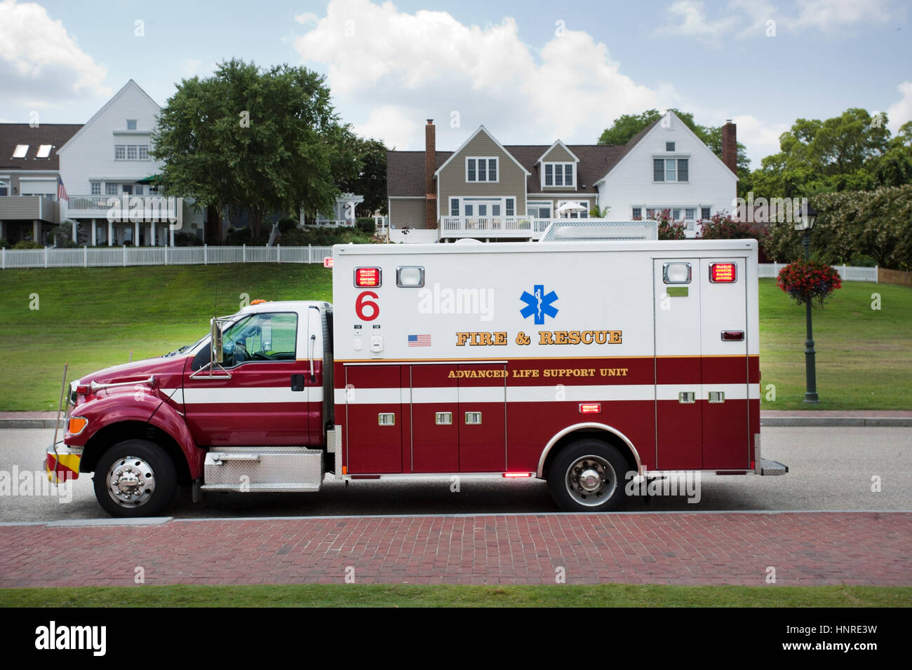Ambulance parked in street hi-res stock photography and images - Alamy