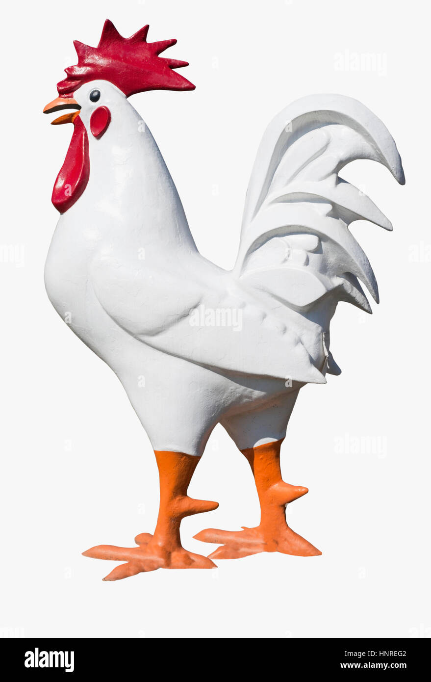 Huge model rooster. Isolated Stock Photo - Alamy