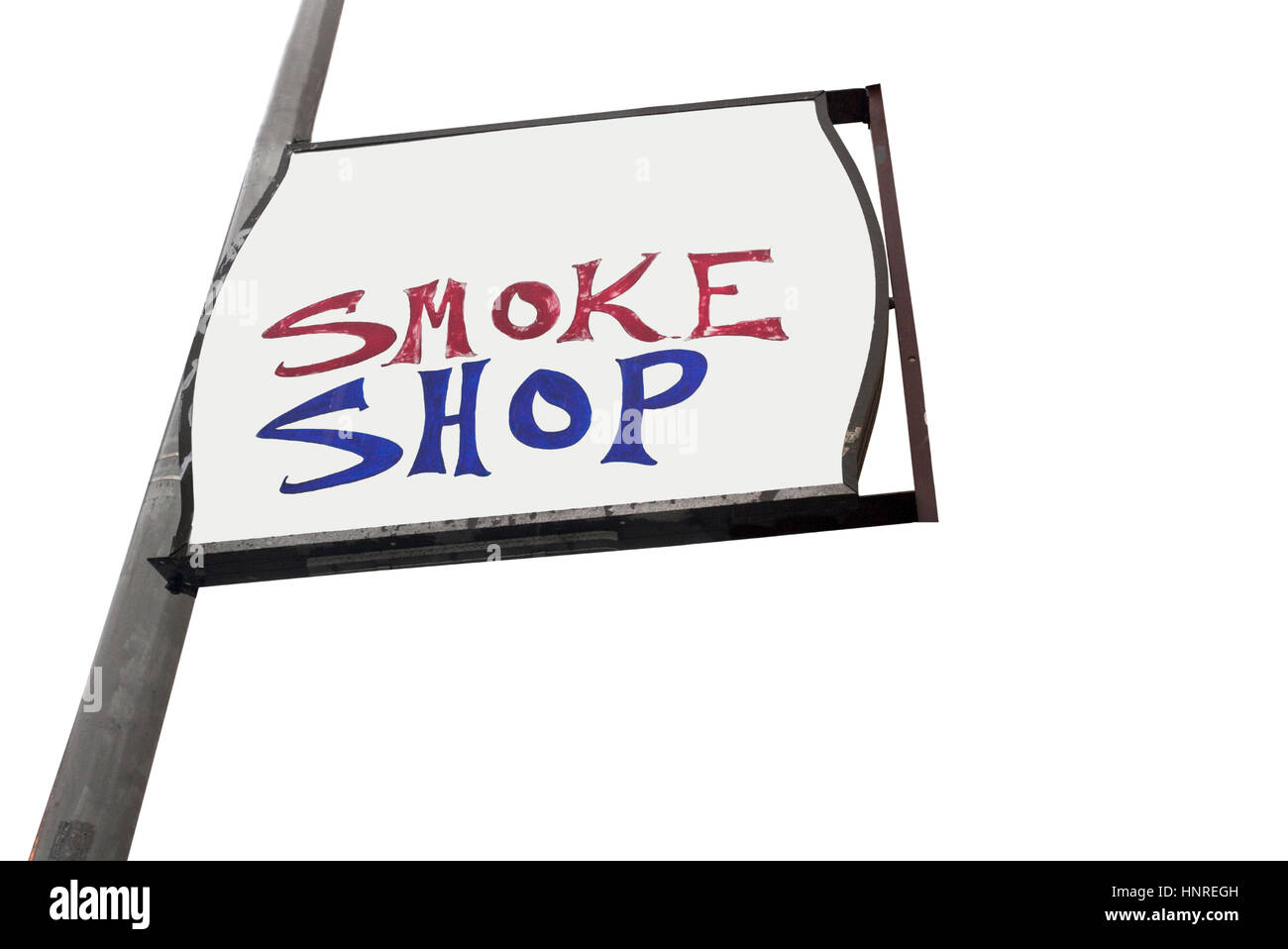 Isolated SMOKE SHOP sign Stock Photo - Alamy