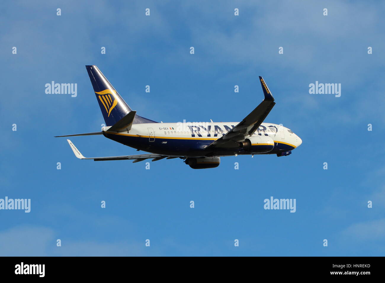 EI-SEV, a Boeing 737-73S(WL) operated by Ryanair, during training at ...