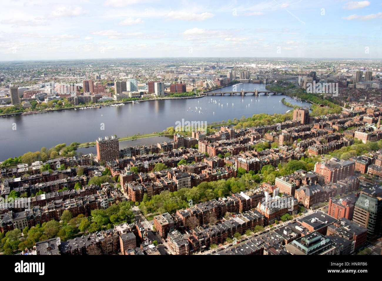 Aerial view of Boston Stock Photo - Alamy