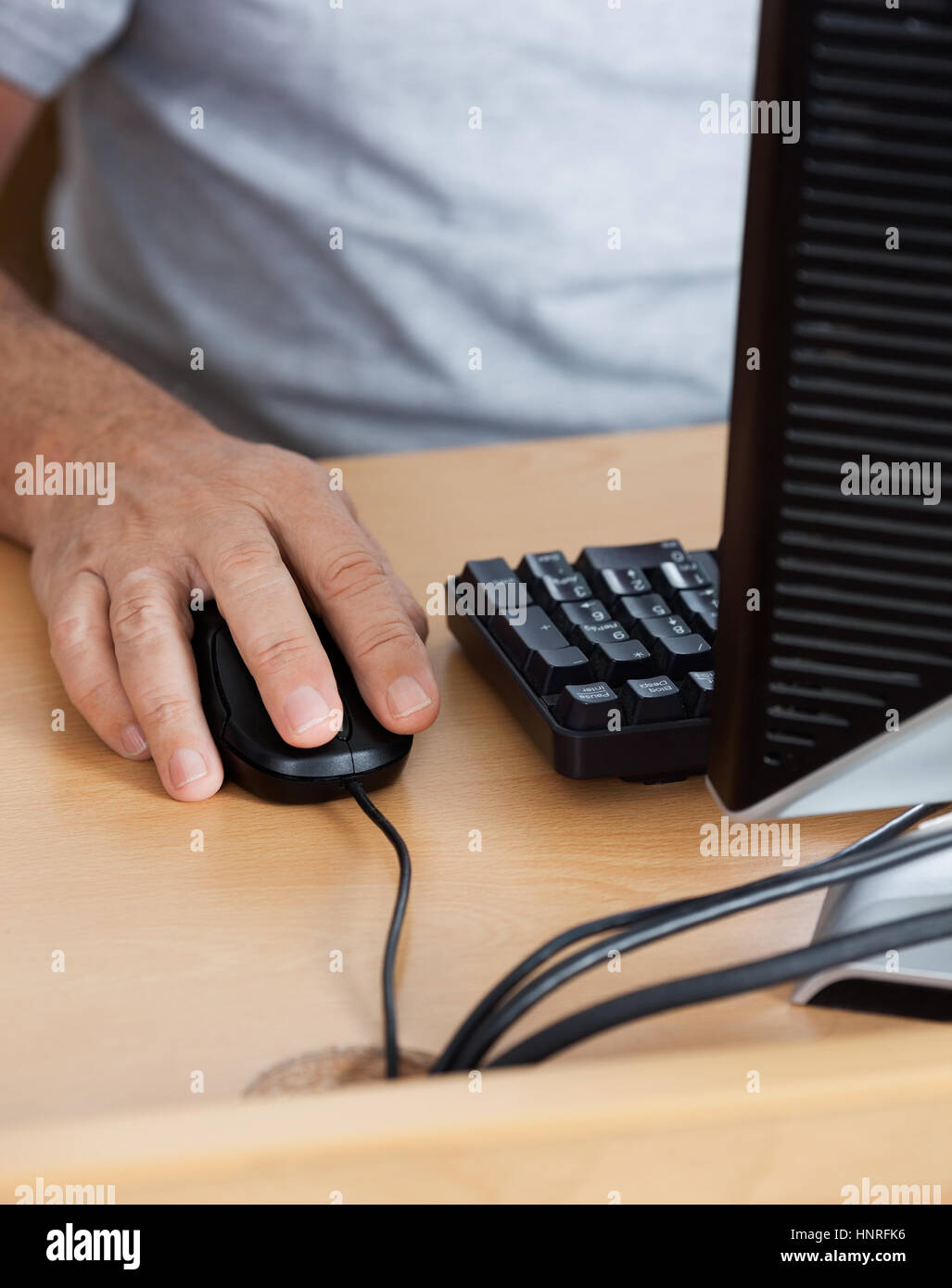 Hand using computer mouse in hi-res stock photography and images - Alamy