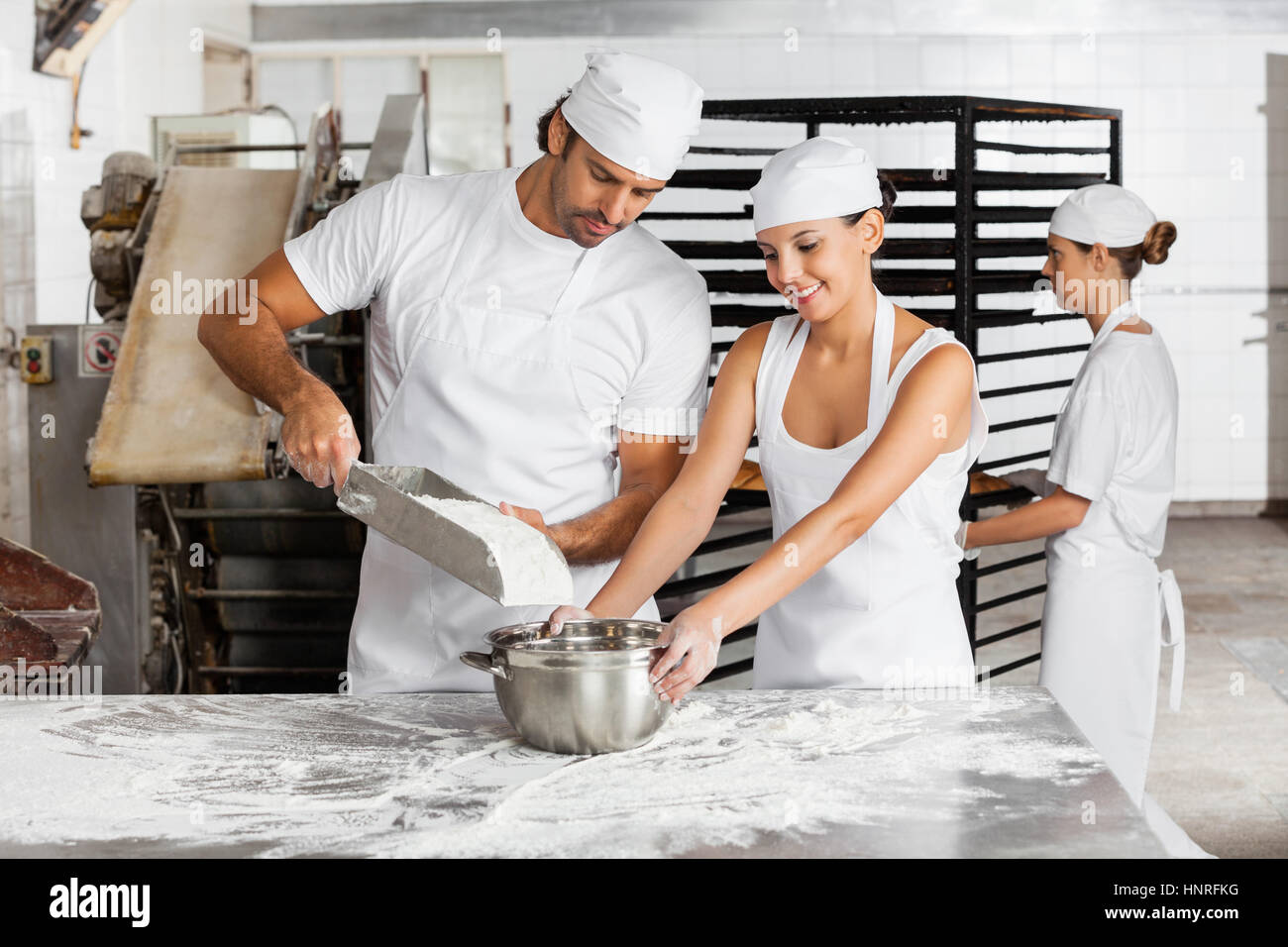 Girl working in bakery hi-res stock photography and images - Alamy