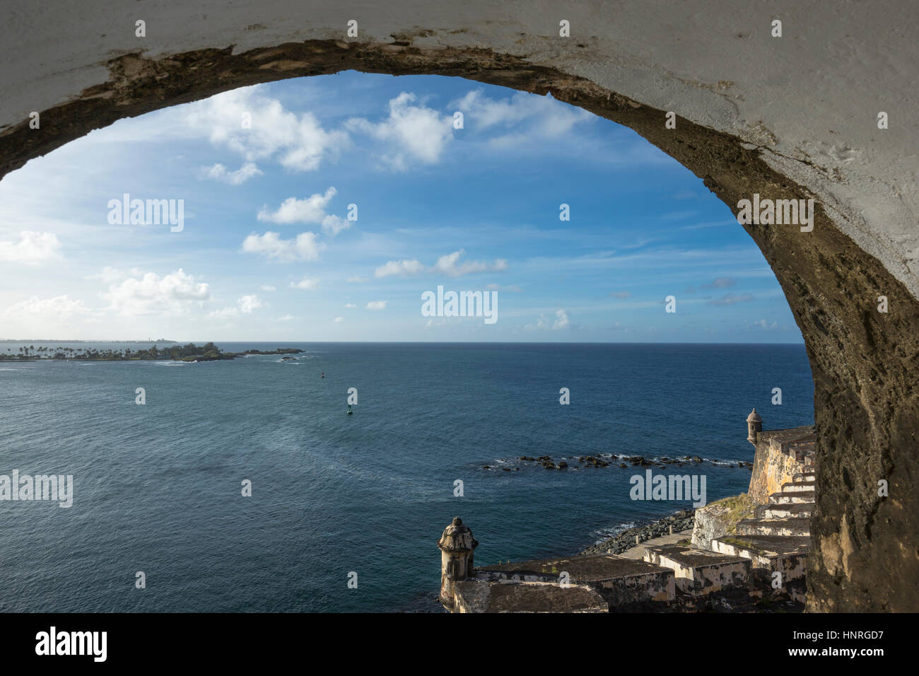 ARCHWAY CASTILLO SAN FELIPE DEL MORRO OLD CITY SAN JUAN PUERTO RICO ...