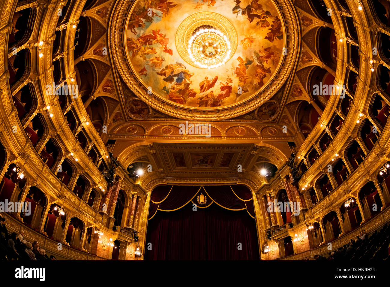 Stock Photo - Interior of the Budapest Royal Opera House Stock Photo ...