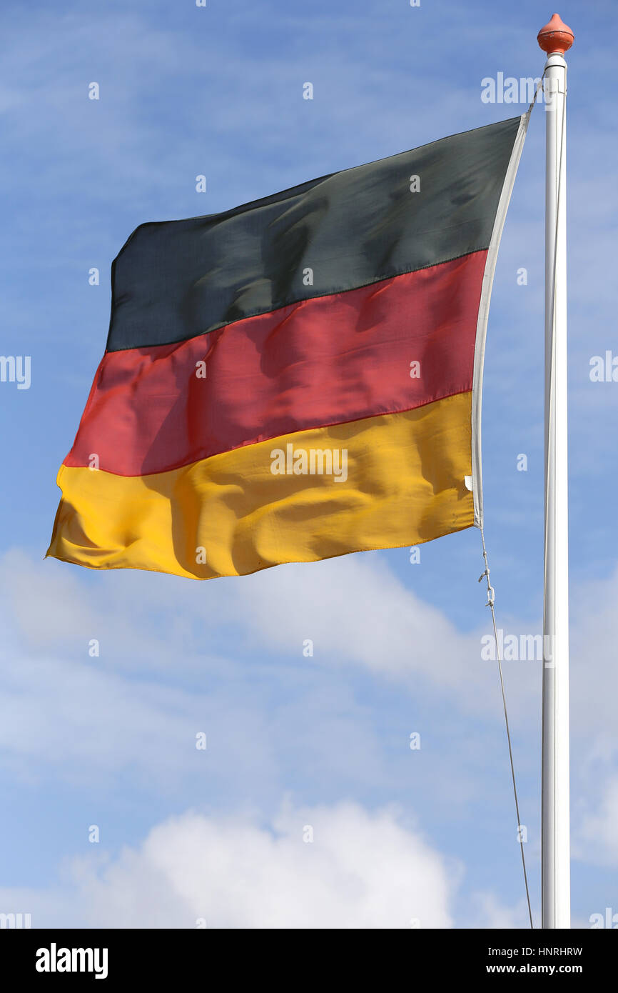 Flagpole with german flag hi-res stock photography and images - Alamy