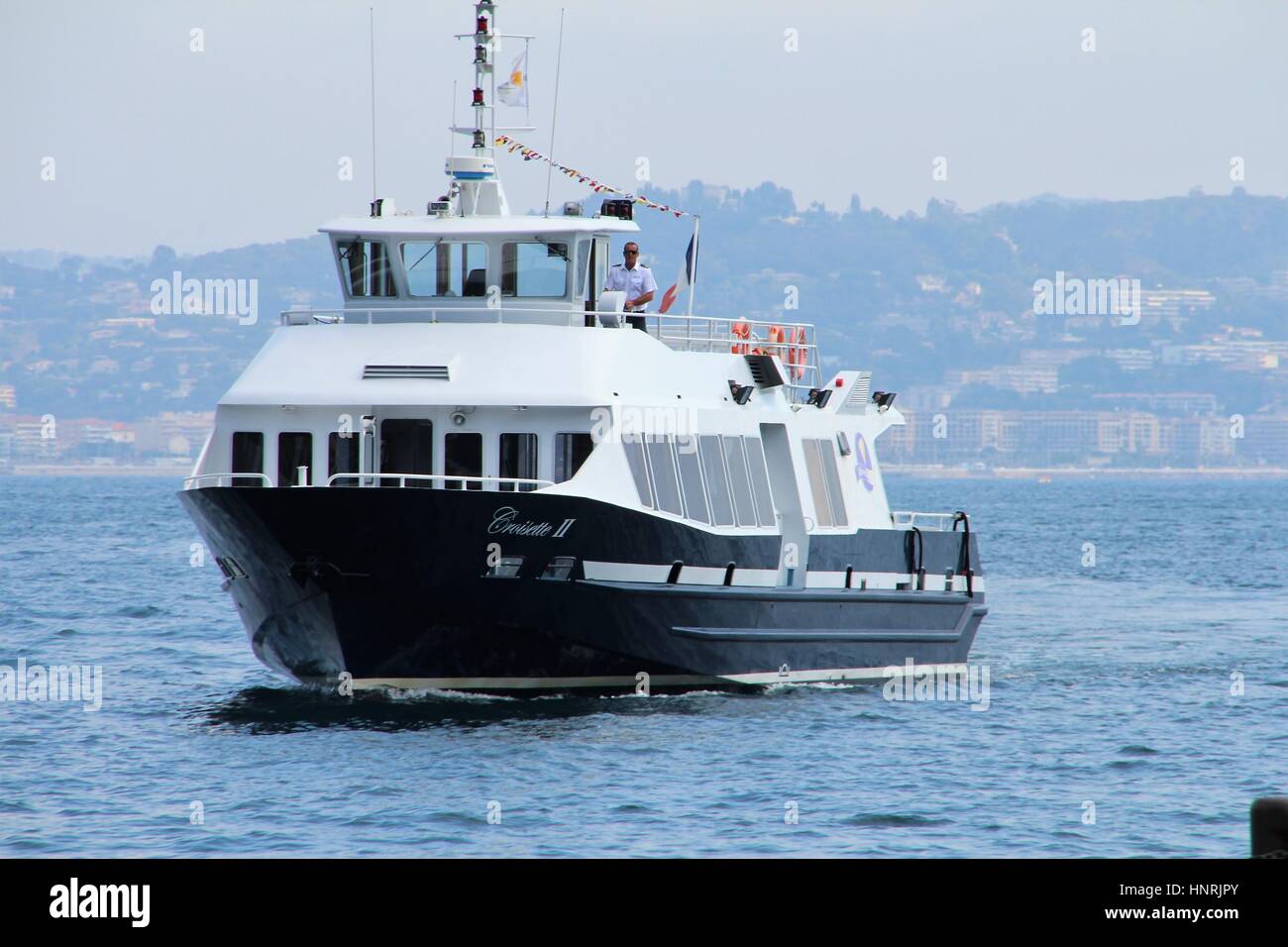 Tourist French Riviera Island Ferry Stock Photo - Alamy