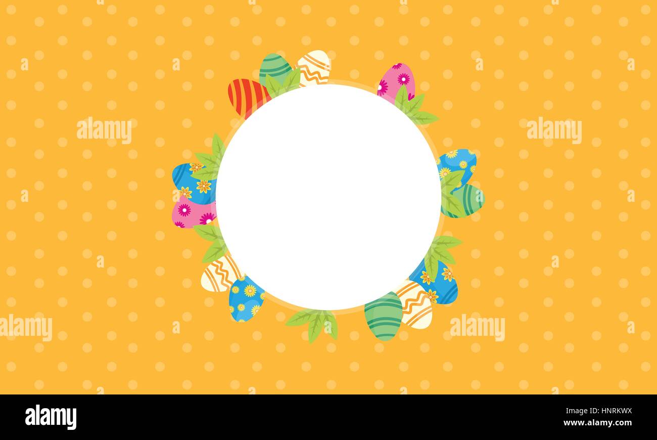 Illustration of easter theme frame collection stock Stock Vector Image ...