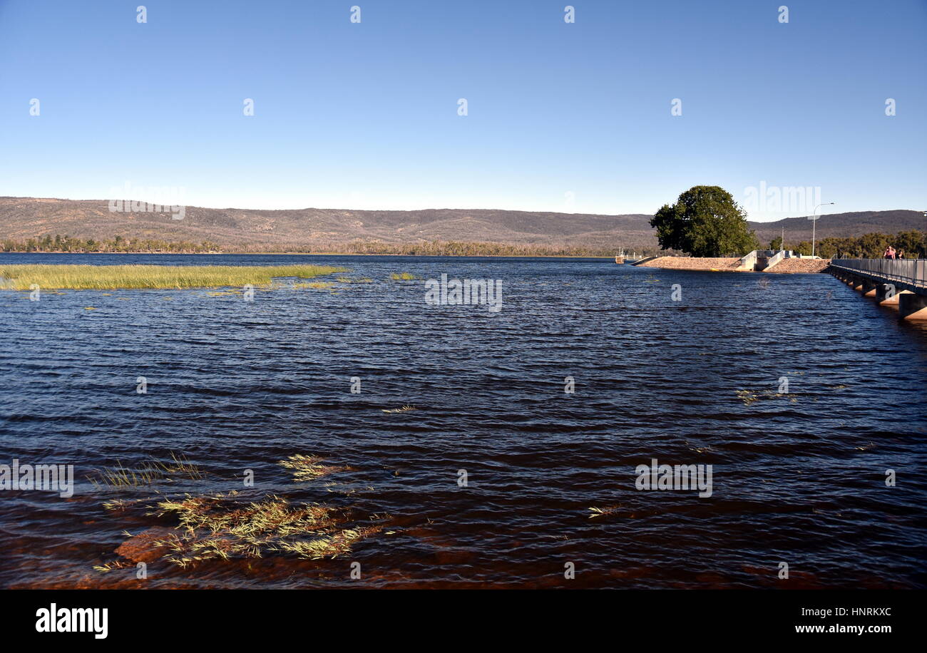 Lake Wartook reservoir in the Grampians National Park Victoria ...