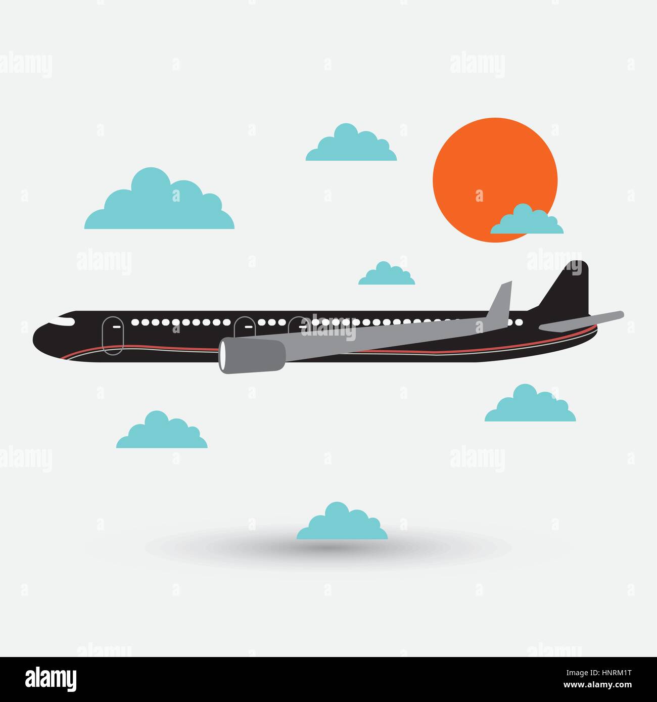 airplane concept with icon design, vector illustration 10 eps graphic ...