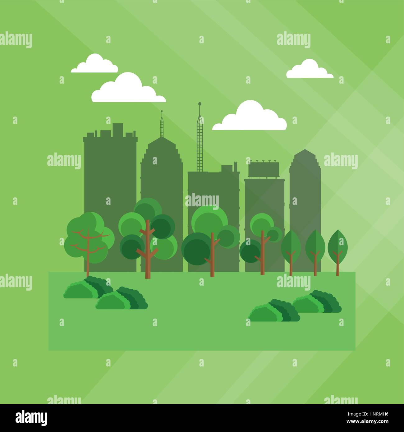 nature city concept with icon design, vector illustration 10 eps ...